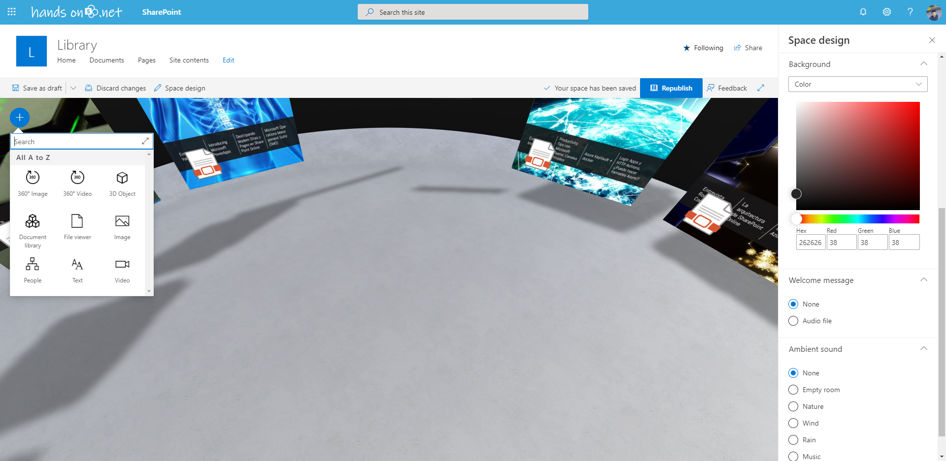 How to build an interactive library using SharePoint Spaces - HANDS ON SharePoint
